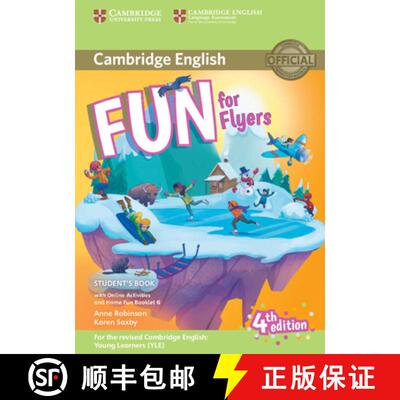 剑桥少儿 Fun for Flyers Student's Book with Online Activities with Audio and Home Fun Booklet 高级学... [9781316617588]