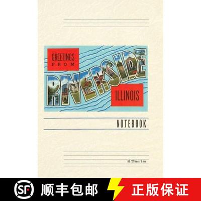【3-4周达】Vintage Lined Notebook Greetings from Riverside, Illinois [9798385415939]