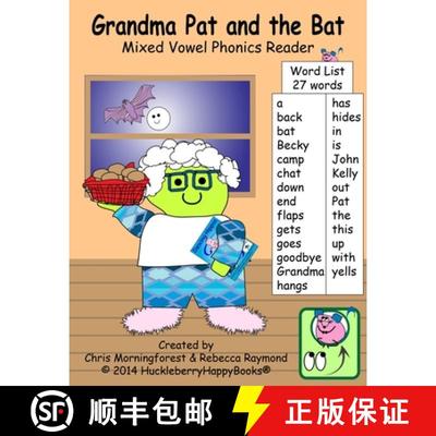 【3-4周达】Grandma Pat and the Bat: Mixed Vowel Phonics Reader [9781008929371]