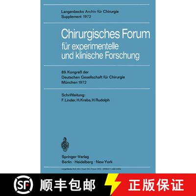 【3-4周达】Chirurgisches Forum für experimentelle und klinische Forschung : 89. Kongreß der Deutsch... [9783540057918]