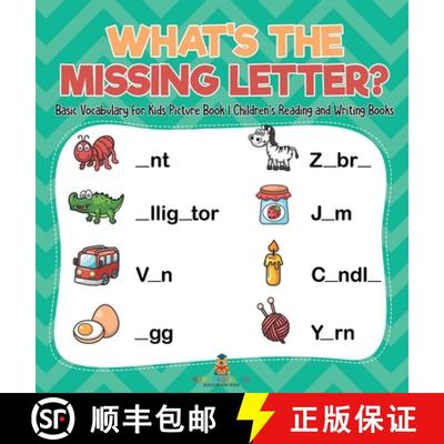 【3-4周达】What's The Missing Letter? Basic Vocabulary for Kids Picture Book | Children's Reading and... [9798869416599]