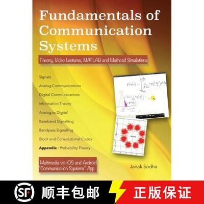 【3-4周达】精装 Fundamentals of Communication Systems: Theory, Video Lectures, MATLAB and MathCAD Sim... [9780992851002]