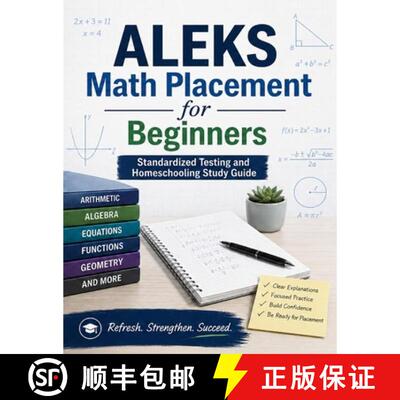 【3-4周达】ALEKS Math for Beginners: A Comprehensive Review and Step-By-Step Guide to Preparing for t... [9781636206486]