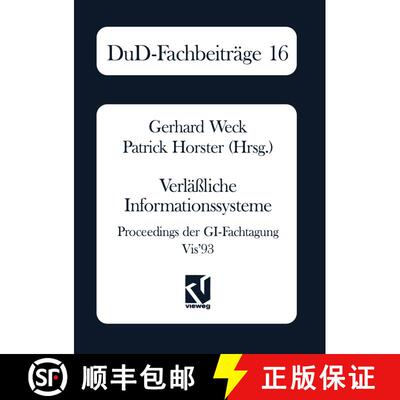【3-4周达】Verläßliche Informationssysteme : Proceedings der GI-Fachtagung VIS'93 [9783528053444]