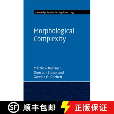 【3-4周达】Morphological Complexity [9781107543614]