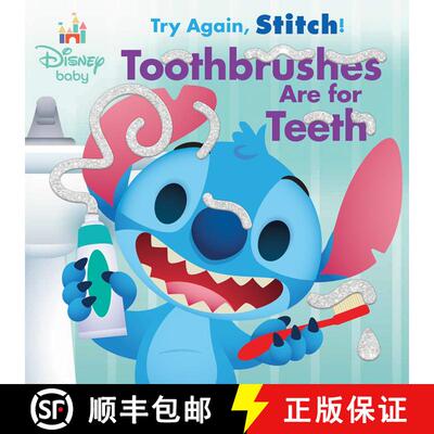 【3-4周达】Disney Baby: Try Again, Stitch: Toothbrushes Are for Teeth! [9781368106283]