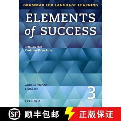 【3-4周达】Elements of Success: 3: Student Book with essential Online Practice [9780194028264]