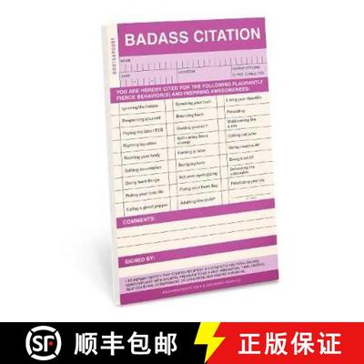 【3-4周达】Knock Knock Badass Sticky Citation Pad [9781683492542]