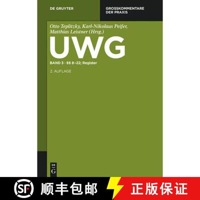 【3-4周达】精装 §§ 8-22; Register [9783110278255]