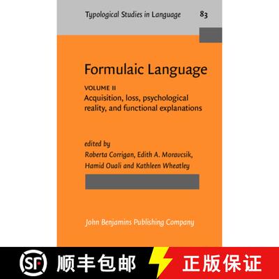 【3-4周达】精装 Formulaic Language: Volume 2. Acquisition, loss, psychological reality, and functiona... [9789027229960]