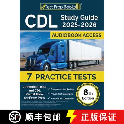 【3-4周达】CDL Study Guide 2025-2026: 7 Practice Tests and CDL Permit Book for Exam Prep [8th Edition] [9781637752067]