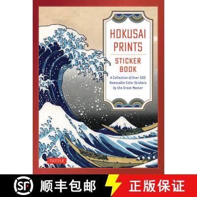 【3-4周达】Hokusai Prints Sticker Book: A Complete Collection of Over 200 Removable Color Stickers by... [9780804858281]