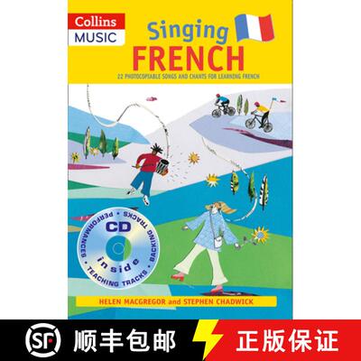 【3-4周达】Singing Languages - Singing French (Book + CD): 22 Photocopiable Songs and Chants for Lear... [9780713668988]