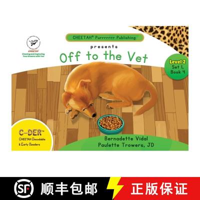 【3-4周达】C-DER (Cheetah Decodable & Early Readers) Set 1, Book 4, Off to the Vet [9798330329595]