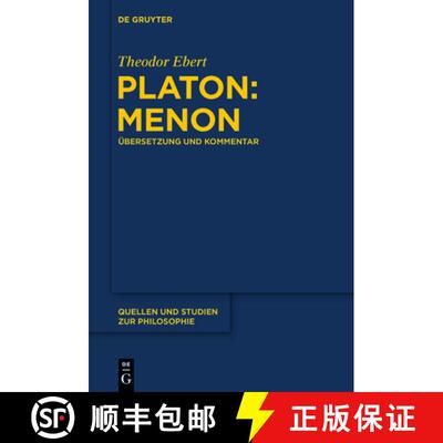 【3-4周达】精装 Platon: Menon – Übersetzung und Kommentar [9783110576177]