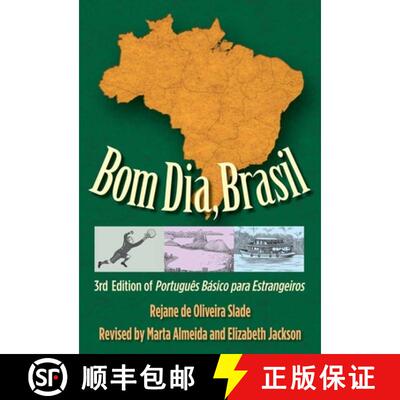 【3-4周达】Bom Dia, Brazil – 3a edicao de Portugues Basico with free CD–ROM 3e [9780300116311]
