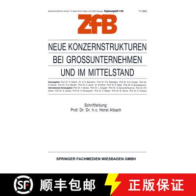 【3-4周达】Neue Konzernstrukturen Bei Grossunternehmen Und Im Mittelstand [9783322985705]
