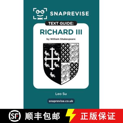 【3-4周达】SnapRevise Richard III Text Guide for English Literature [9781917424363]