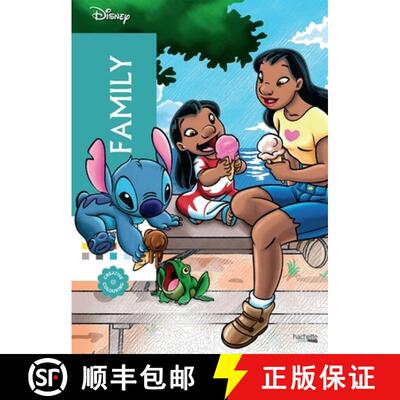 【3-4周达】Mystery Colouring - Family : Reveal iconic Disney characters with colour by number [9782017276326]