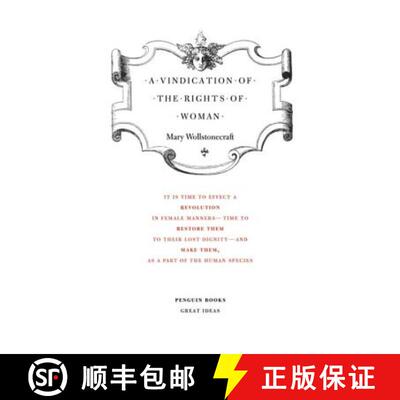 【3-4周达】A Vindication of the Rights of Woman [9780141018911]