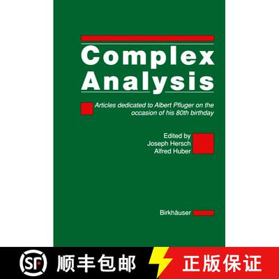 【3-4周达】Complex Analysis : Articles dedicated to Albert Pfluger on the occasion of his 80th birthday [9783764319588]