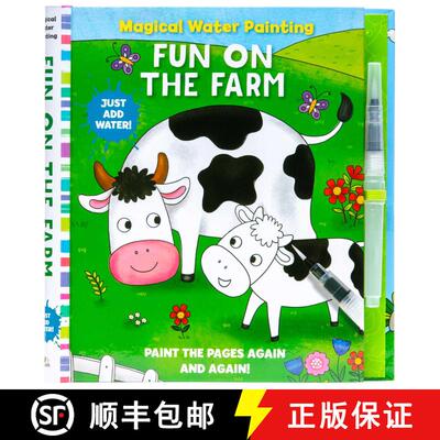 【3-4周达】Magical Water Painting: Fun on the Farm: (Art Activity Book, Books for Family Travel, Kids... [9781647227302]