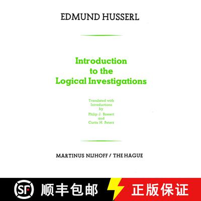 【3-4周达】Introduction to the Logical Investigations: A Draft of a Preface to the Logical Investigat... [9789024717118]