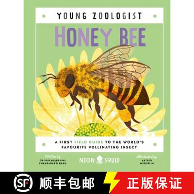 【3-4周达】精装 Honey Bee (Young Zoologist): A First Field Guide to the Worlda  s Favourite Pollinati... [9781838992712]