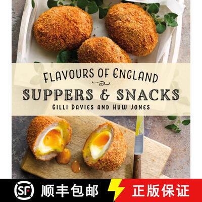 【3-4周达】精装 Flavours of England: Suppers and Snacks [9781912654956]