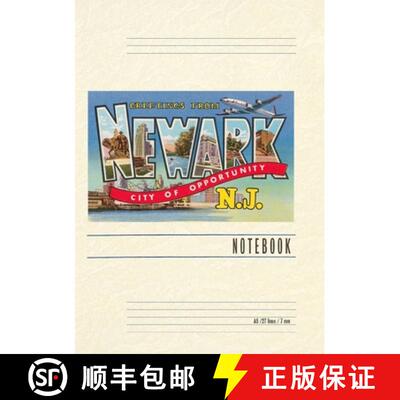 【3-4周达】Vintage Lined Notebook Greetings from Newark, New Jersey [9798385434787]