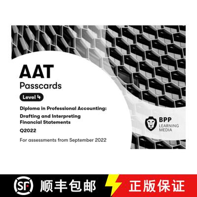 【3-4周达】AAT Drafting and Interpreting Financial Statements: Passcards [9781509740284]