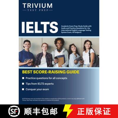 【3-4周达】IELTS Academic Exam Prep: Study Guide with Audio and Practice Questions for the Internatio... [9781637980880]
