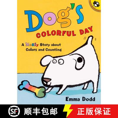 现货 狗狗多彩的一天 Dog's Colorful Day: A Messy Story about Colors and Counting [9780142500194]