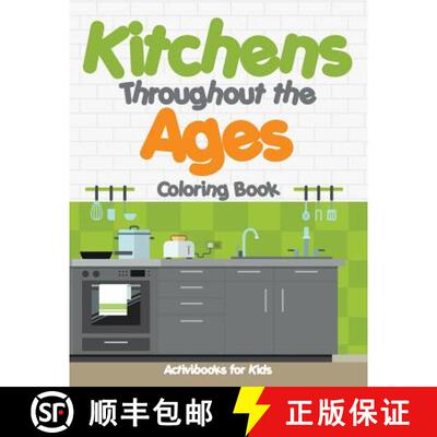 【3-4周达】Kitchens Throughout the Ages Coloring Book [9781683217978]