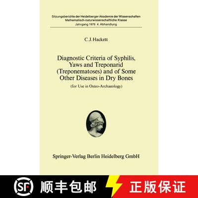 【3-4周达】Diagnostic Criteria of Syphilis, Yaws and Treponarid (Treponematoses) and of Some Other Di... [9783540079675]