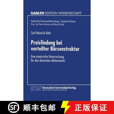 【3-4周达】Preisfindung bei verteilter Börsenstruktur : Eine empirische Untersuchung für den deutsc... [9783824465644]