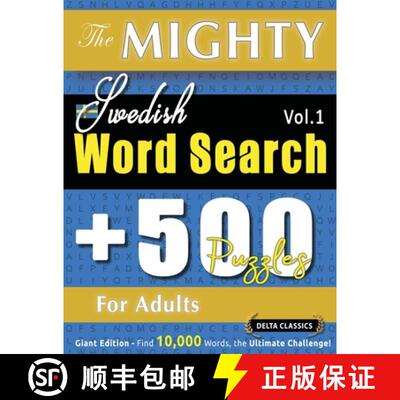 【3-4周达】The Mighty Swedish Word Search - 500 Puzzles for Adults - Delta Classics - Giant Edition -... [9798349046735]