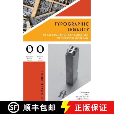 【3-4周达】精装 Typographic Legality: The Source and Transmission of the Common Law [9781399515436]