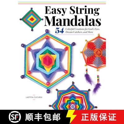 【3-4周达】Easy String Mandalas: 54 Colorful Creations for God's Eyes, Dream Catchers, and More [9781497205581]