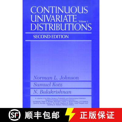 【3-4周达】Continuous Univariate Distributions, 2Nd Edition, Vol. 1 [Wiley统计学] [9780471584957]