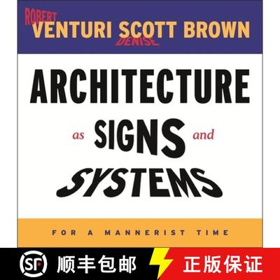 【3-4周达】Architecture as Signs and Systems – For a Mannerist Time [9780674015715]