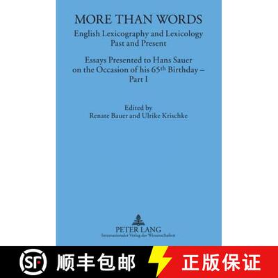 【3-4周达】精装 More Than Words: English Lexicography and Lexicology- Past and Present- Essays Presen... [9783631595770]