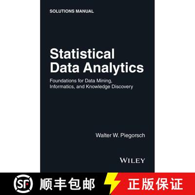 【3-4周达】Statistical Data Analytics -  Foundations For Datamining, Informatics, And Knowledge Disco... [9781119030652]