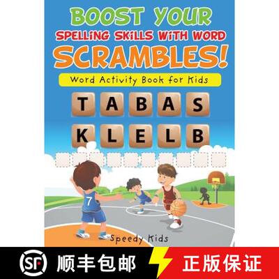 【3-4周达】Boost Your Spelling Skills with Word Scrambles! Word Activity Book for Kids [9781541934481]