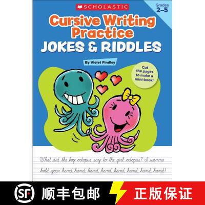 【3-4周达】Cursive Writing Practice: Jokes & Riddles [9780545227520]