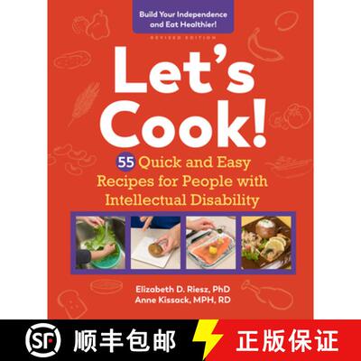 【3-4周达】Let's Cook!, Revised Edition: 55 Quick and Easy Recipes for People with Intellectual Disab... [9781615197668]
