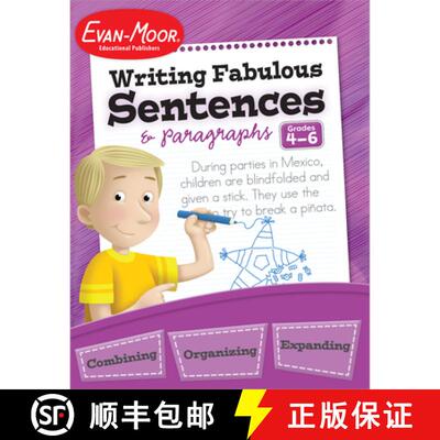 【3-4周达】美妙的措辞与写作 四至六年级 Writing Fabulous Sentences & Paragraphs Grades 4-6 [9781557996015]