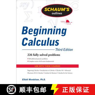 【3-4周达】Schaum's Outline of Beginning Calculus, Third Edition © 2010 [9780071635356]