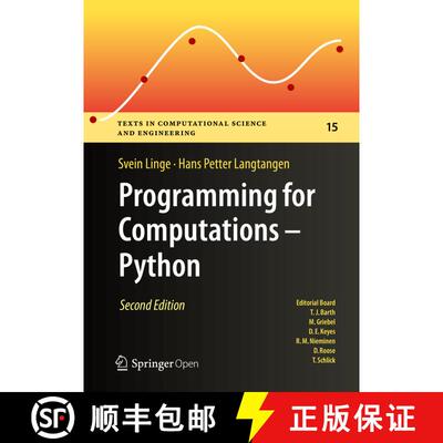 【3-4周达】精装 Programming for Computations - Python : A Gentle Introduction to Numerical Simulation... [9783030168766]