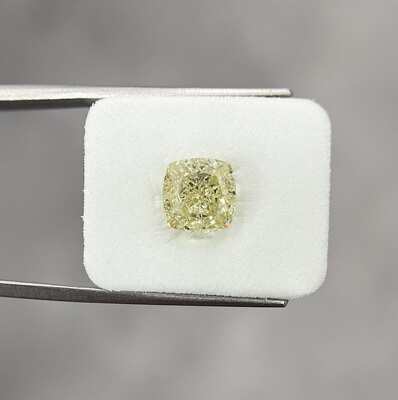 3.01ct fbgy si1 3克拉枕切黄钻 GIA证书天然彩钻